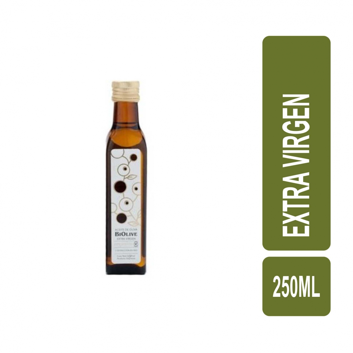 BIOLIVE - ACEITE OLIVA Extra Virgen ORGANICO 250 Ml