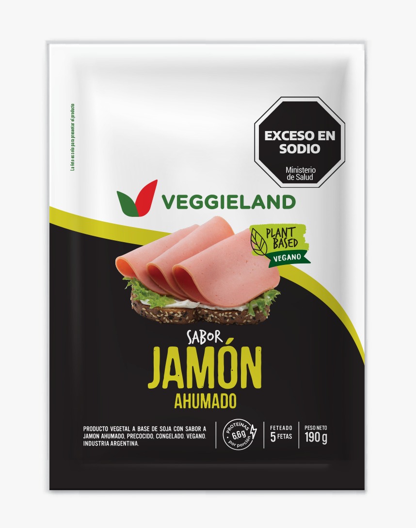 VEGGIELAND-Jamon vegano feteado 190gr